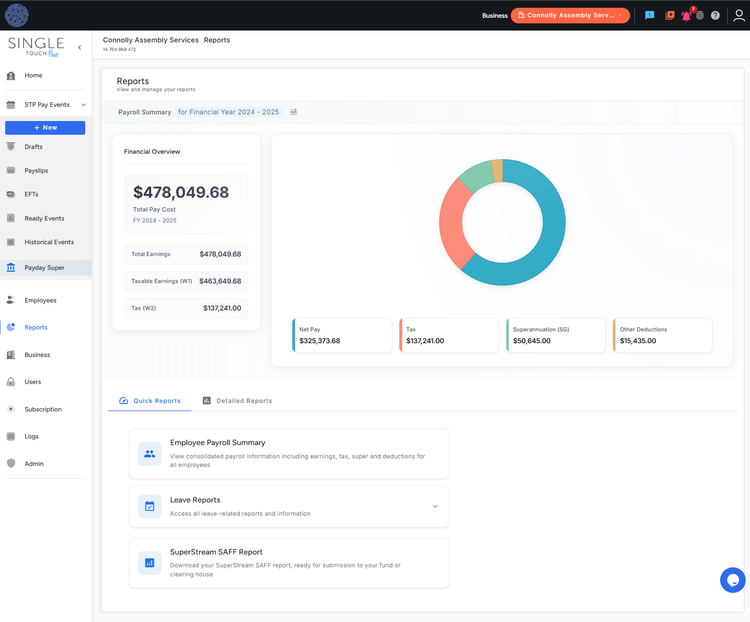Single Touch Plus | Modern Payroll Solution